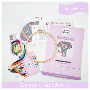 World Map Cross Stitch Kit Landscape Cross Stitch Modern Cross Stitch ...