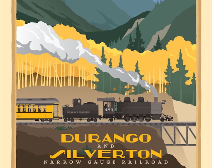 Durango and Silverton Narrow Gauge Railroad - Vintage Style Travel ...