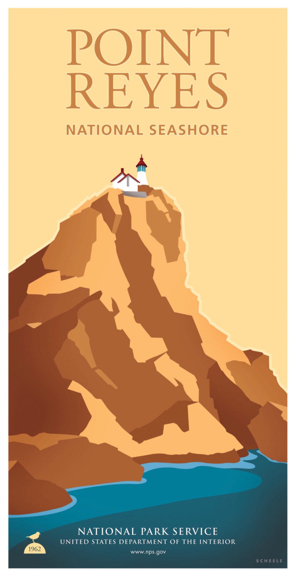 Point Reyes National Seashore Vintage Style Travel Poster - Etsy