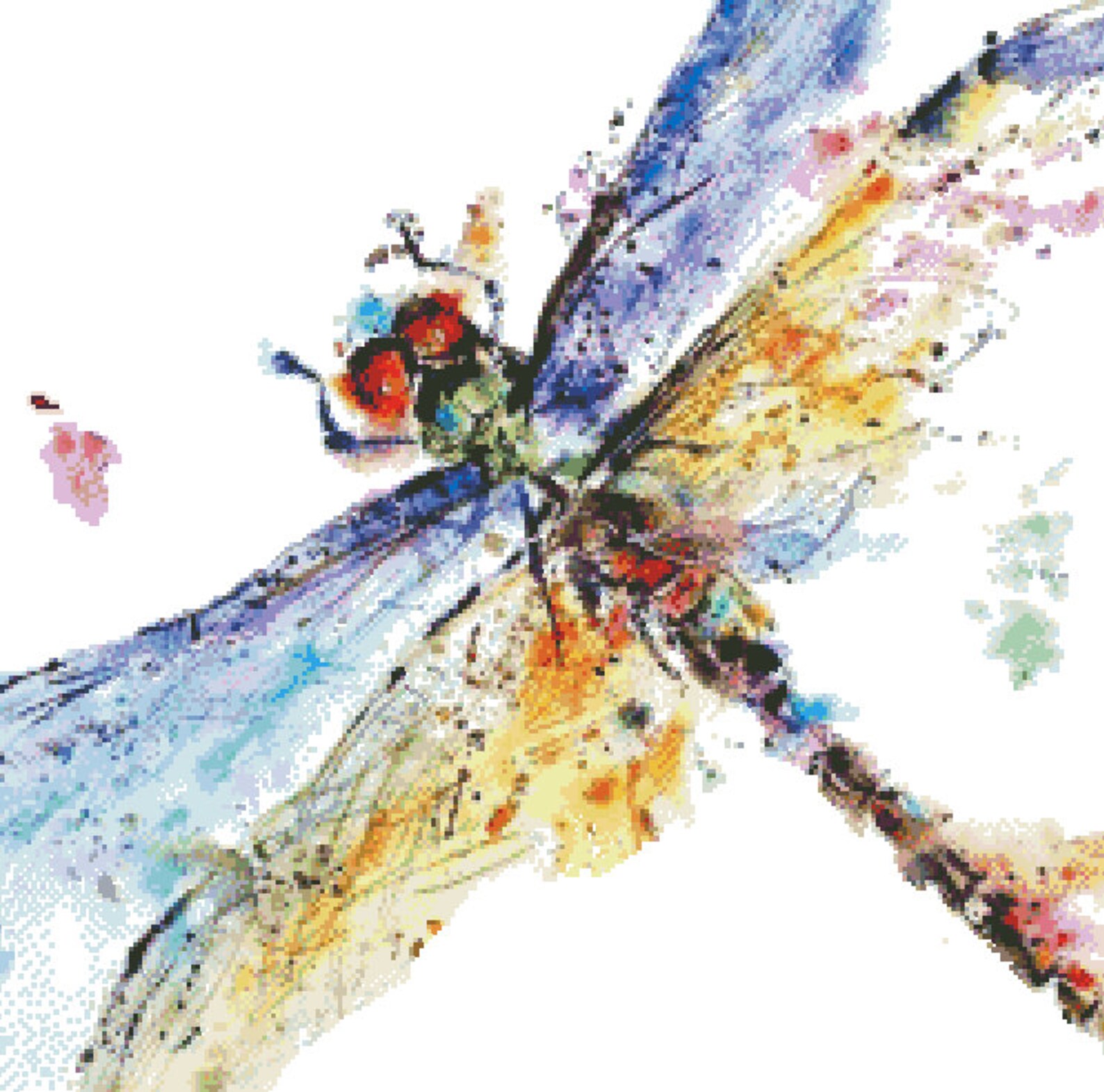 Dragonfly Cross Stitch Pattern. Cross Stitch. Counted Cross Stitch ...