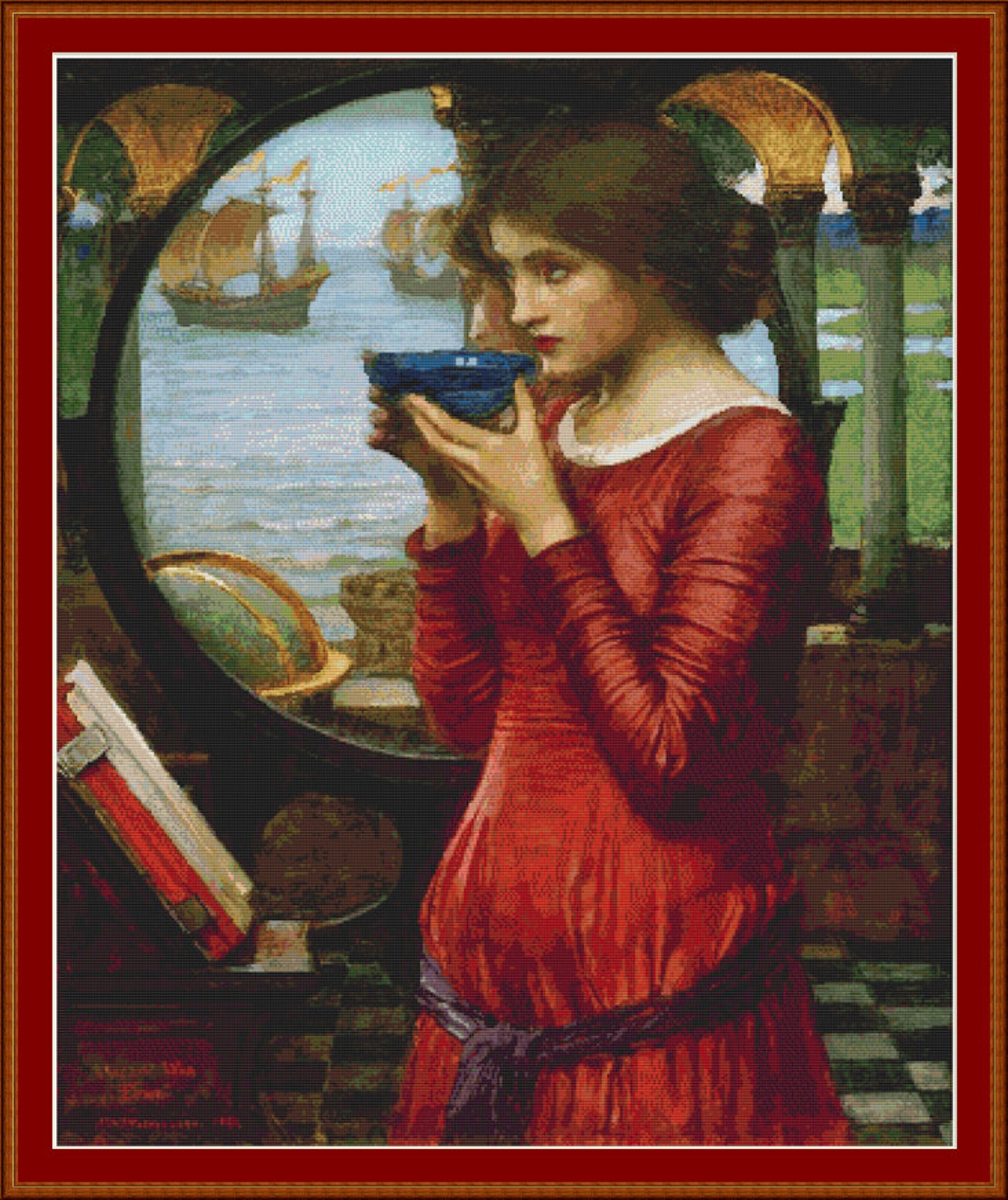 Destiny John William Waterhouse Cross Stitch Pattern Large Counted ...