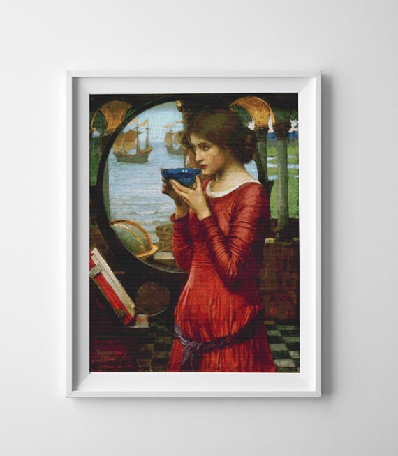 Destiny John William Waterhouse Cross Stitch Pattern Large - Etsy