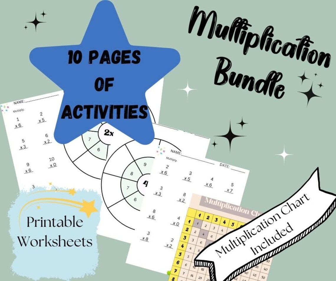 Educational Learning Worksheets, Bundle Worksheets, Printable ...