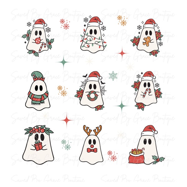 Ghost Christmas Png - Etsy