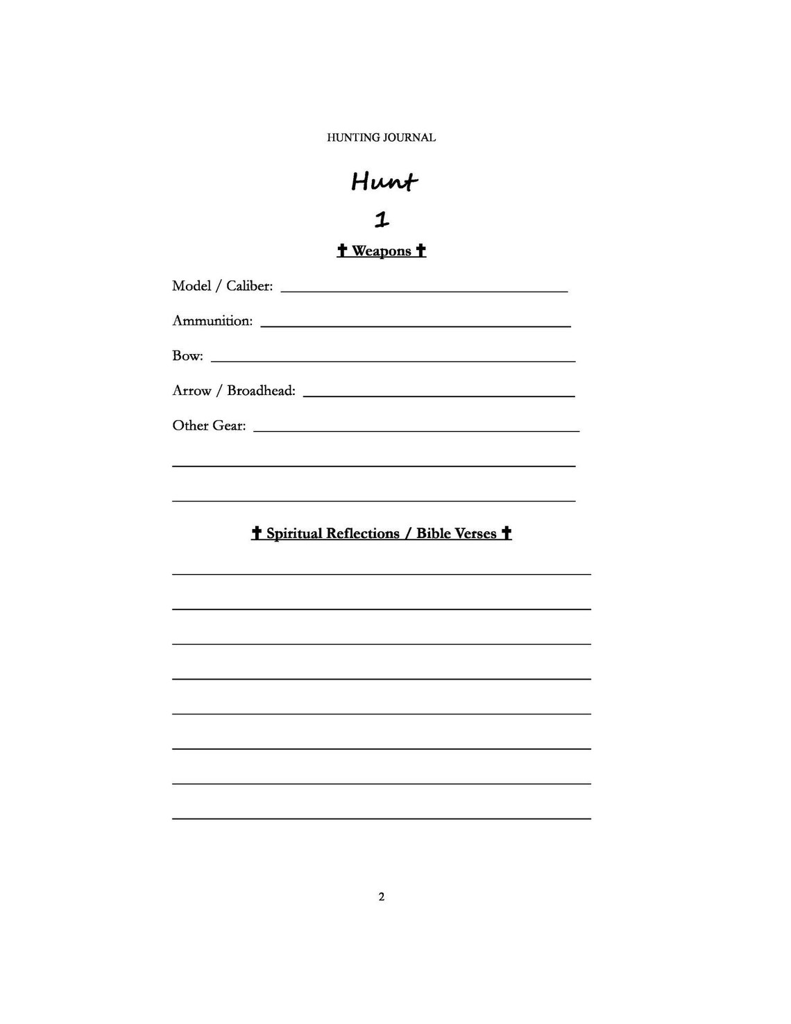 The Deer Shepherd Hunting Journal Outdoor and Hunting Journal | Etsy