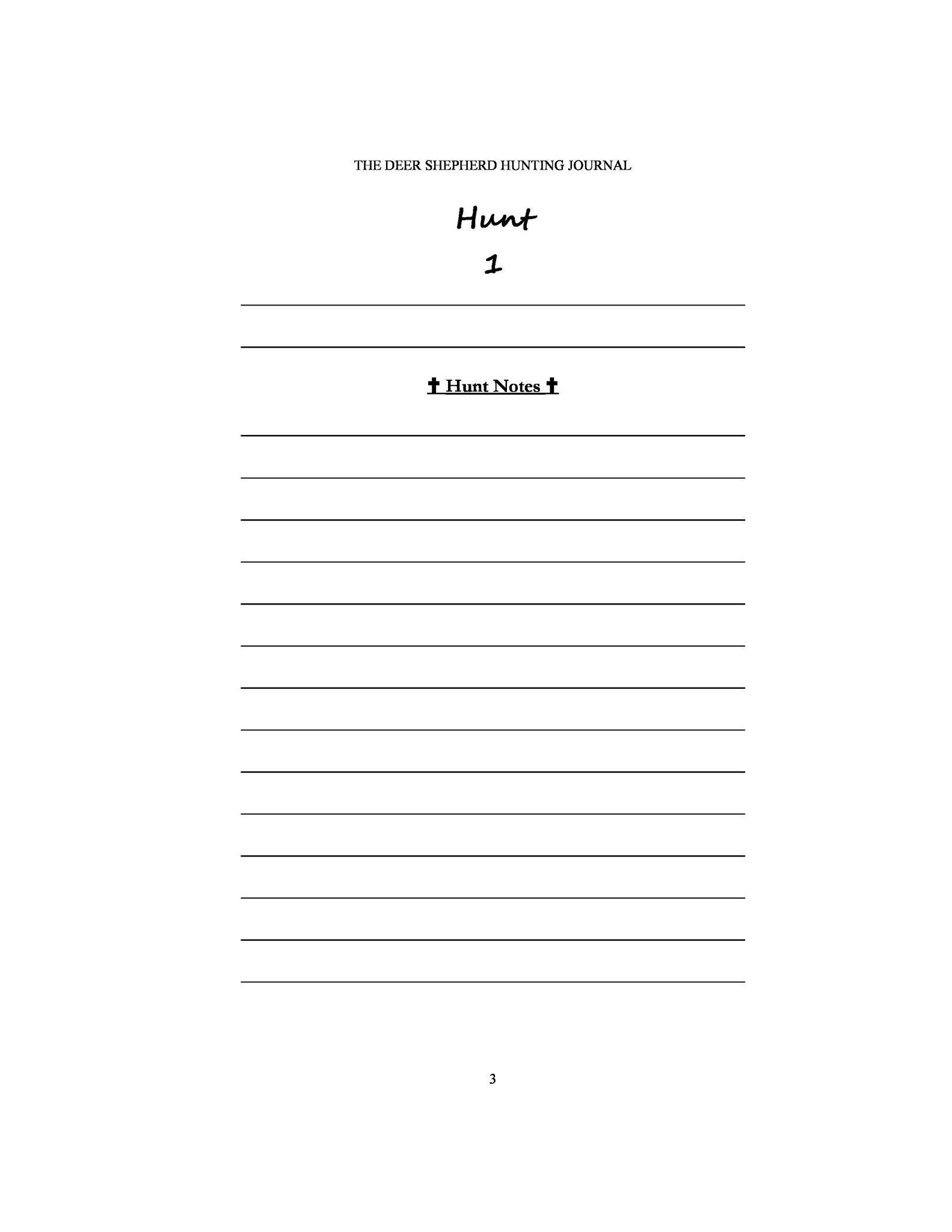 The Deer Shepherd Hunting Journal Outdoor and Hunting Journal - Etsy