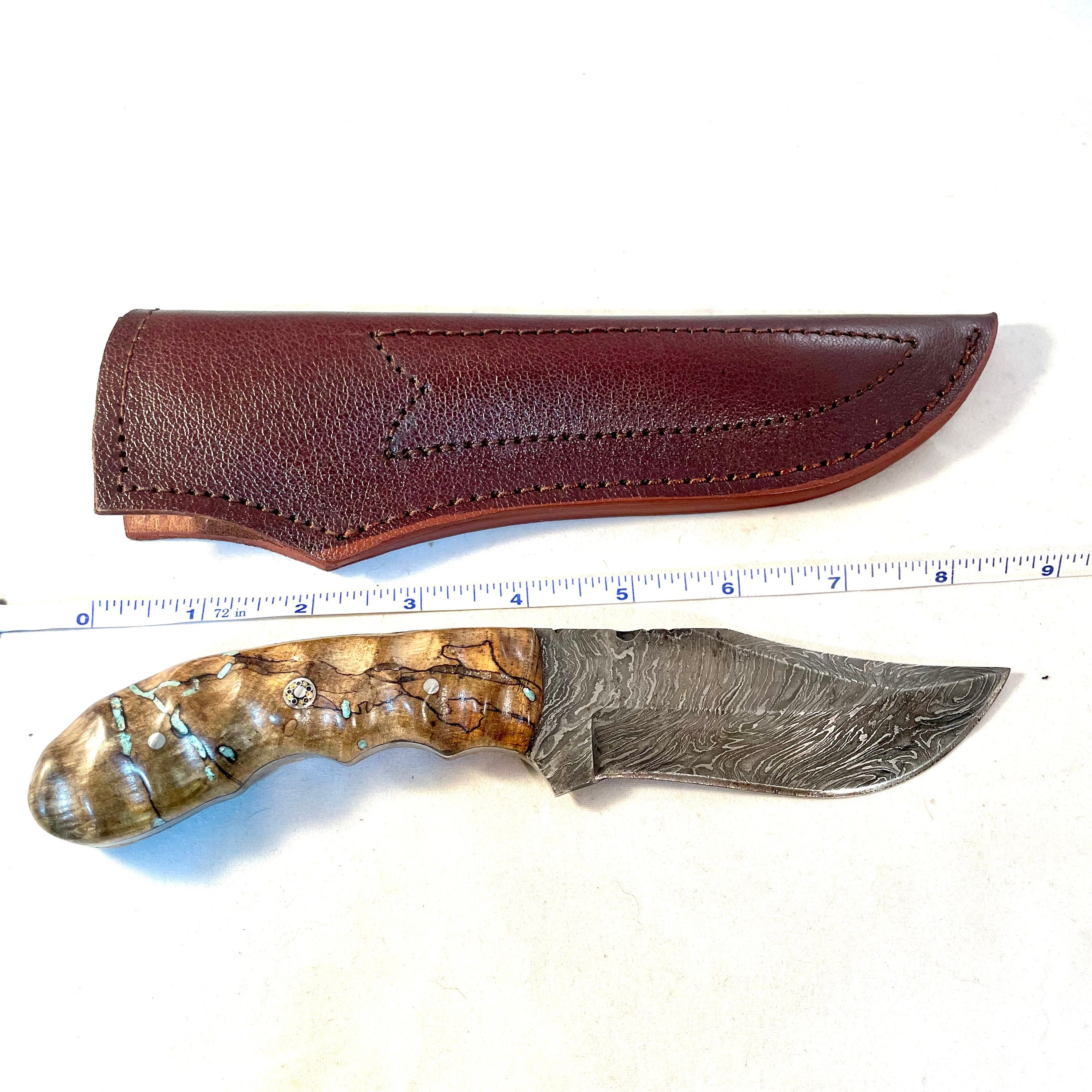 Leather Fixed Blade Knife Sheath Full Coverage Design for up - Etsy