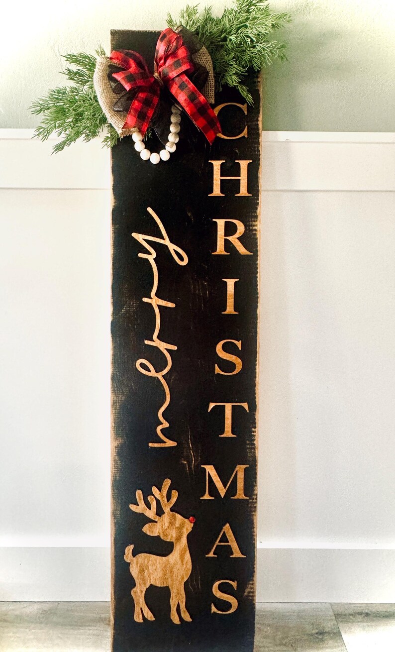 Rudolph Porch Sign - Etsy
