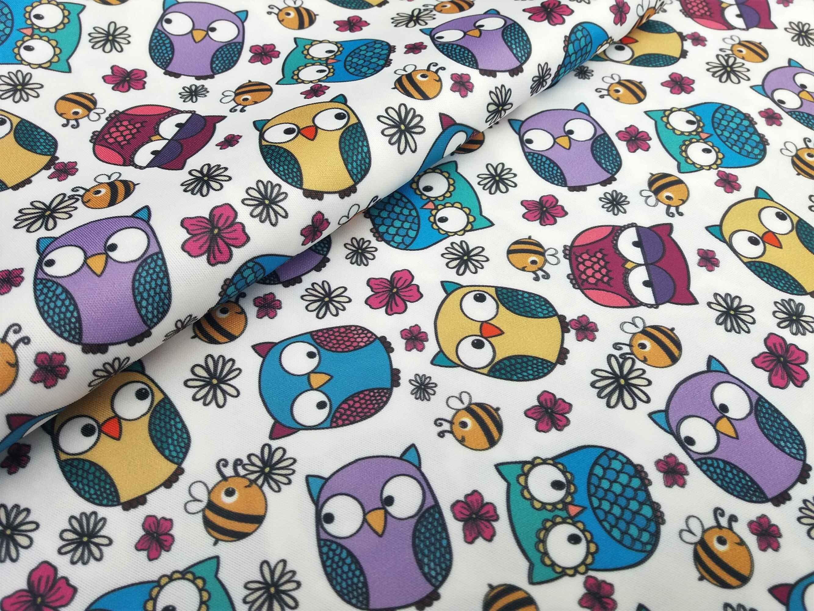 Owl Pattern Fabric