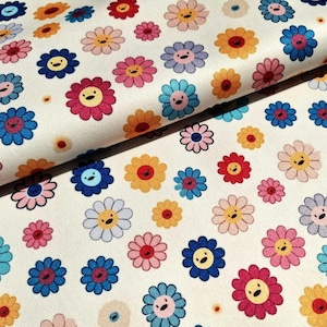 PUL Waterproof Fabric, Happy Daisies - Etsy