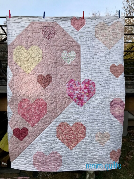 Grace PDF Quilt Pattern Throw Quilt Twin Quilt Modern - Etsy