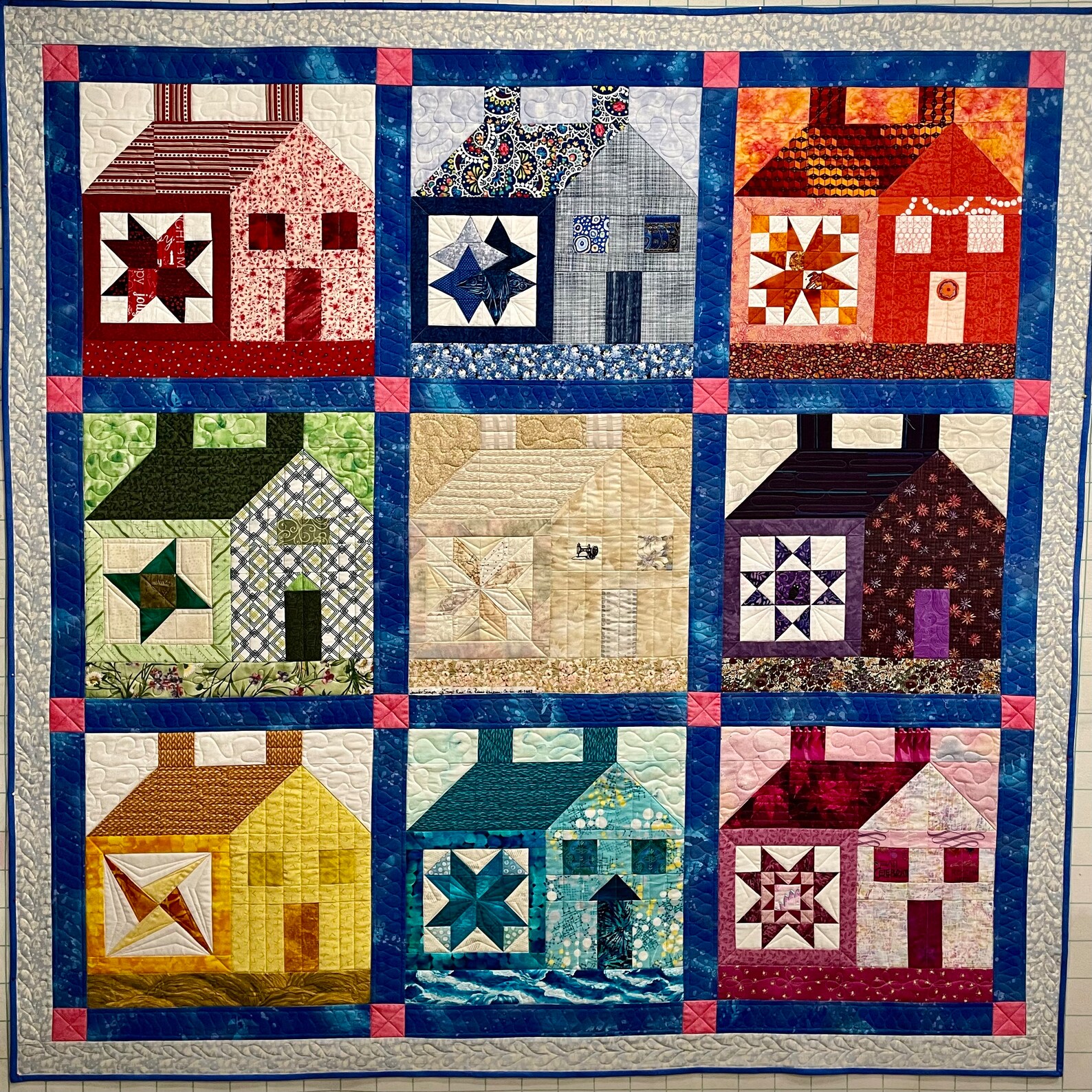 Rainbow Neighbourhood, PDF Quilt Pattern, Throw, Twin, Simple, Original ...