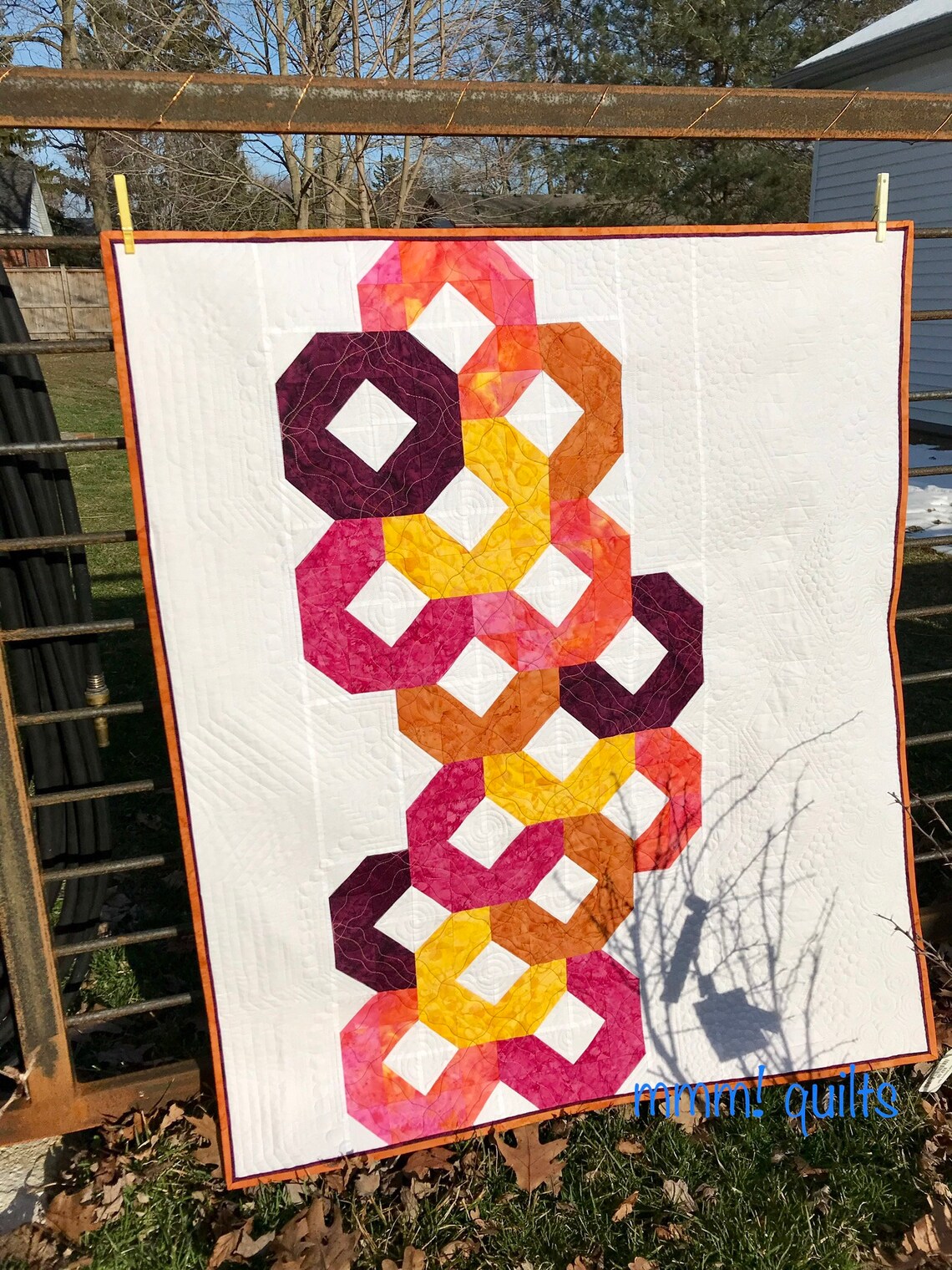 Sunset Strip, PDF Quilt Pattern, Throw Quilt, Baby Quilt, Simple Quilt ...