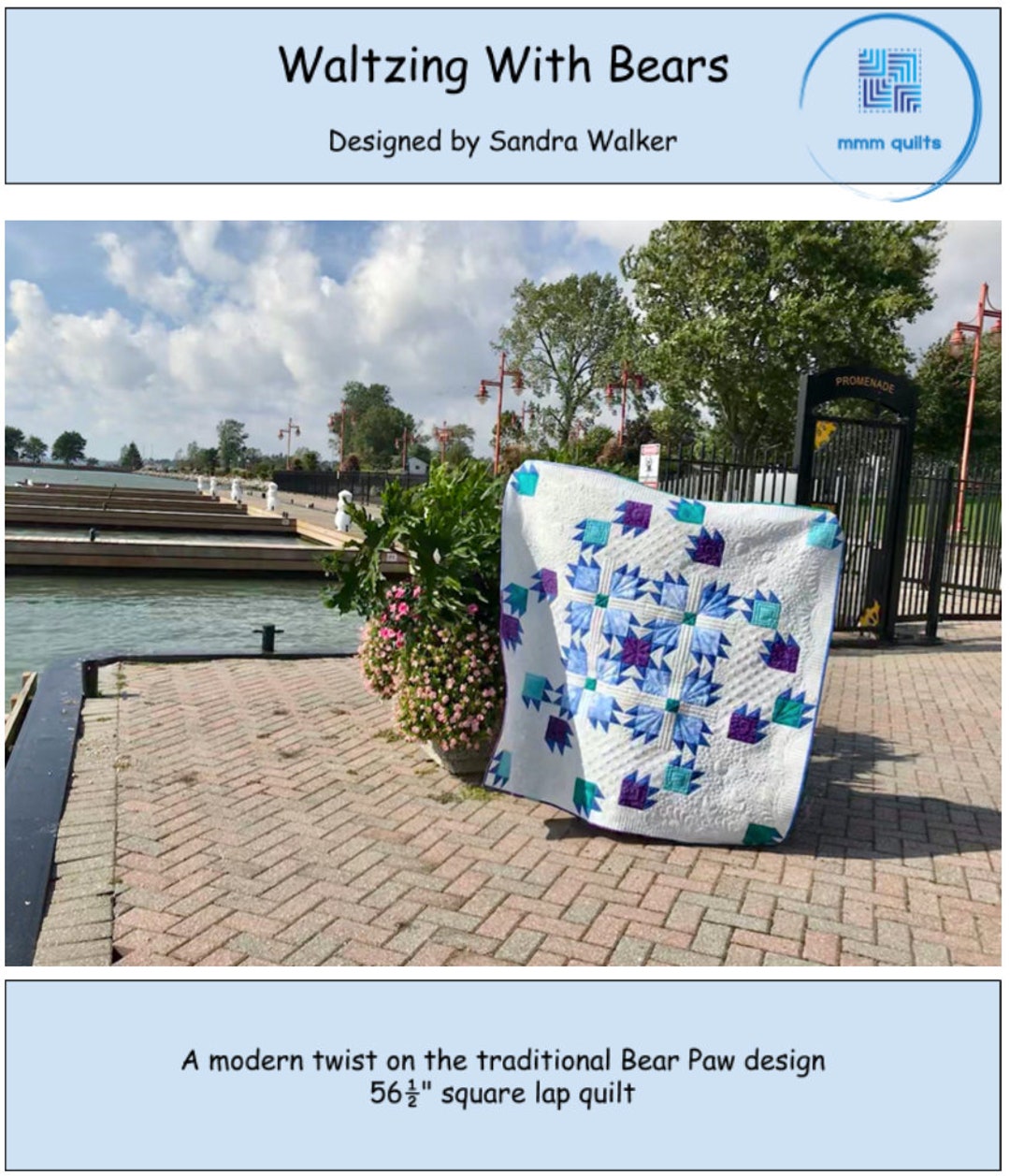 Waltzing With Bears Bear Paw Quilt, PDF Quilt Pattern, Modern Quilt ...