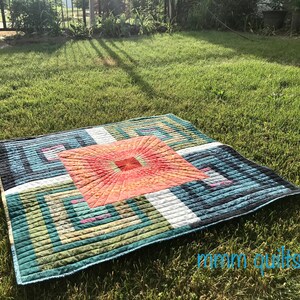 Centred - PDF Quilt Pattern, Throw Quilt, Modern Quilt, Pattern, Log ...