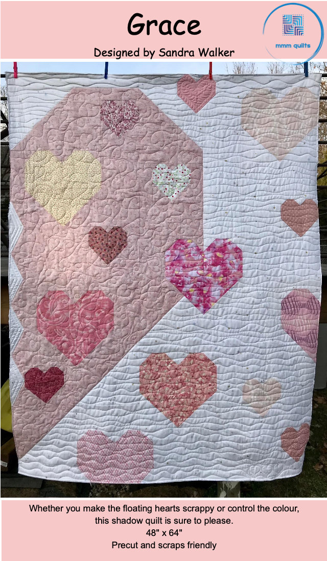 Grace PDF Quilt Pattern, Throw Quilt, Twin Quilt, Modern Quilt, Modern ...