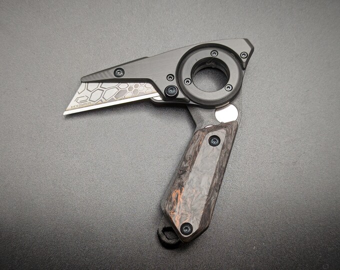 HYDRA Gen.2 Magnetic Folding EDC Utility Craft Knife & Box Cutter Dark ...