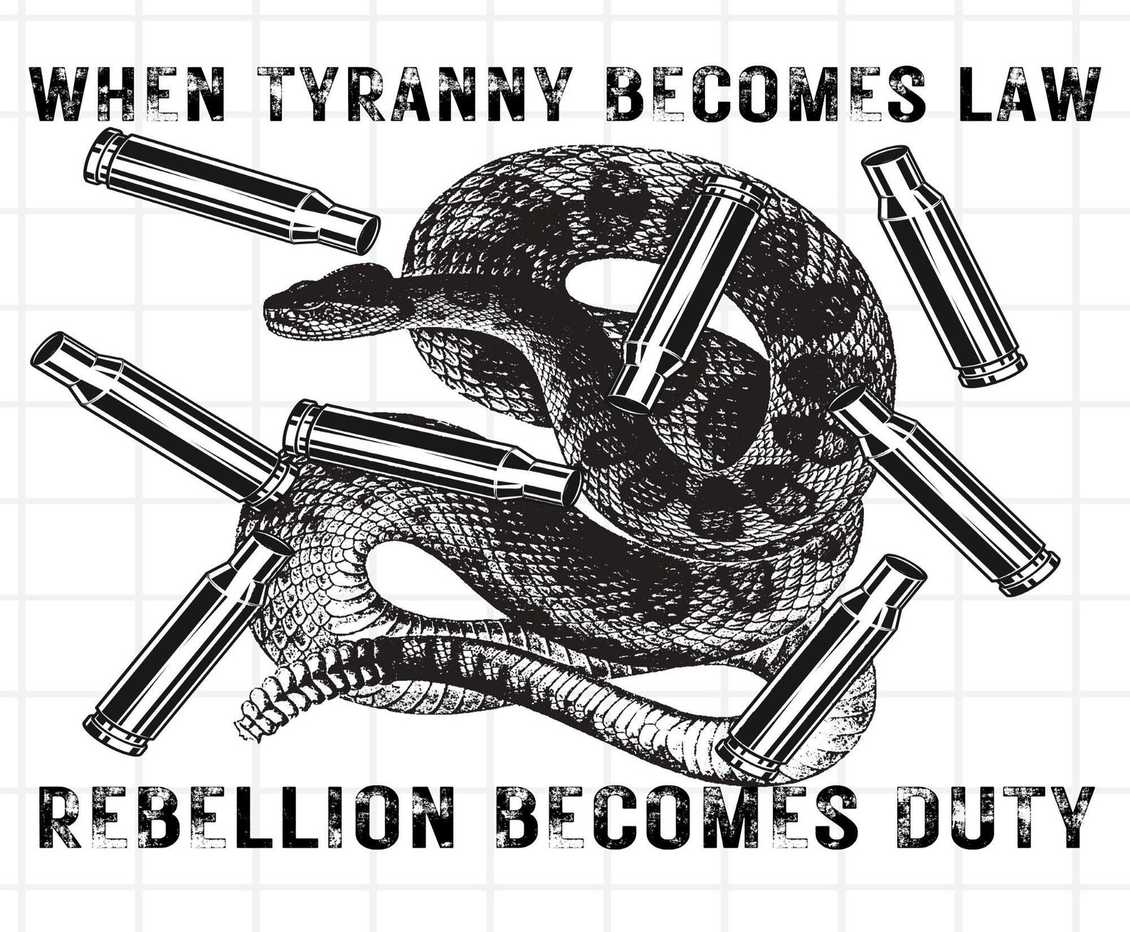 SNAKE SVG 2nd Amendment Png BULLET Svg When Tyranny Becomes - Etsy