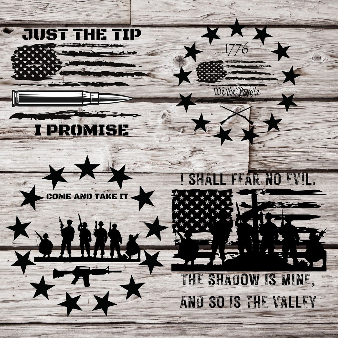 American Gun Flag Svg, Rifle Flag Svg, Guns Svg, 2nd Amendment Svg ...