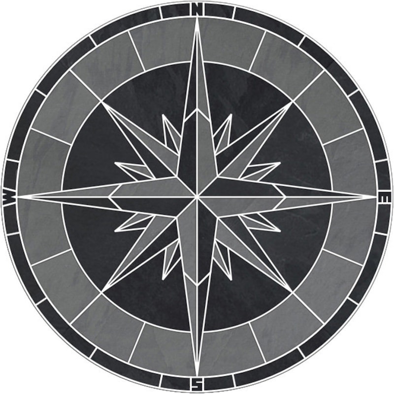 Compass Rose Inlay - Etsy