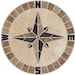 Handcrafted Porcelain Tile Classic Compass Rose Mosaic - Etsy