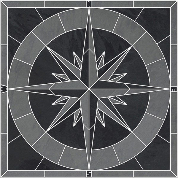Compass Rose Inlay - Etsy