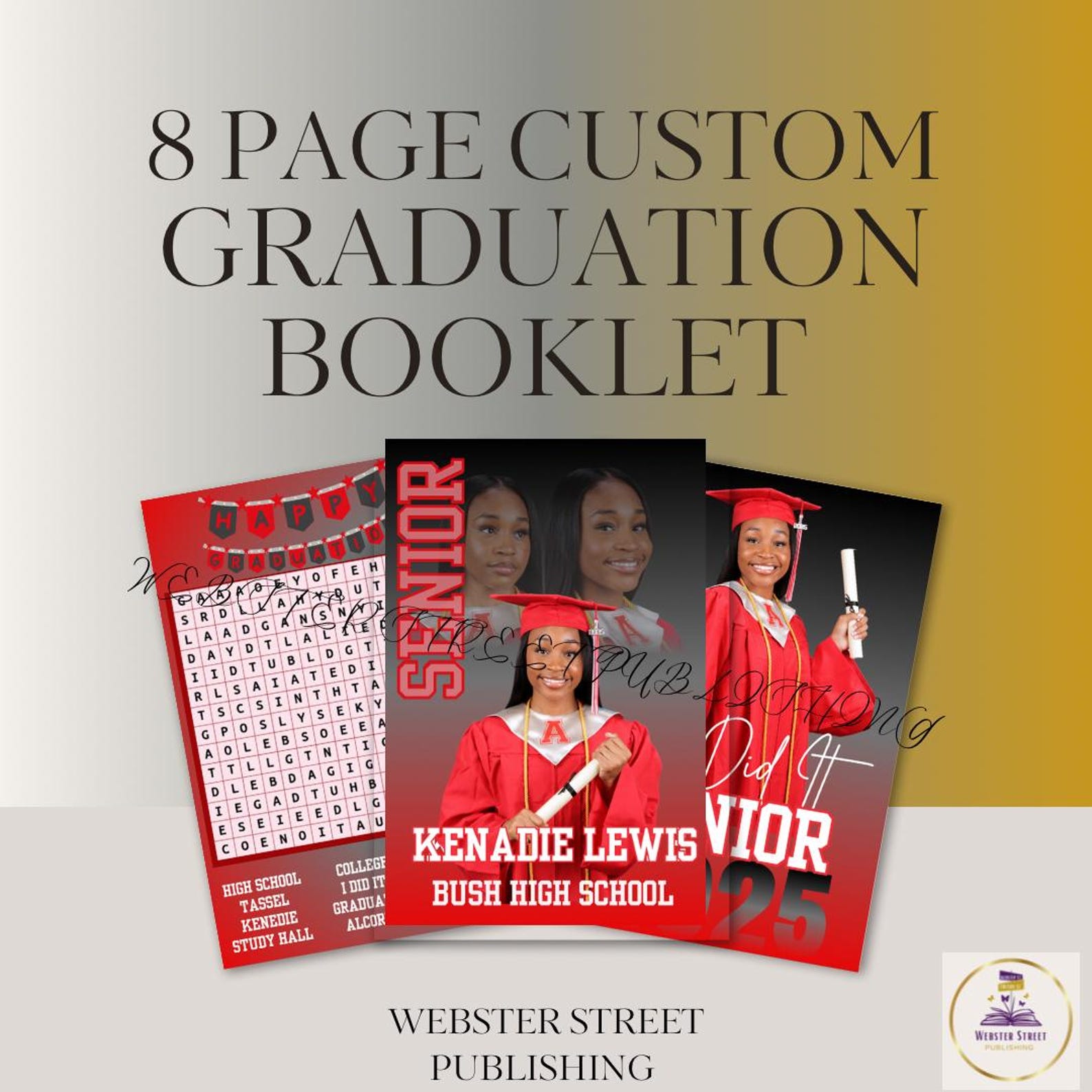 Custom Graduation Booklet - Etsy