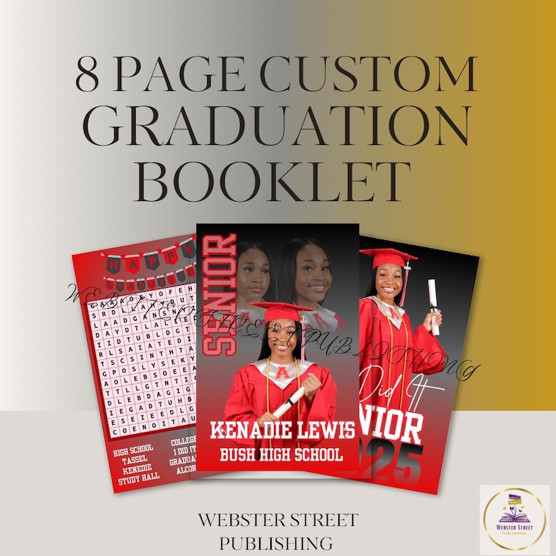 Custom Graduation Booklet - Etsy