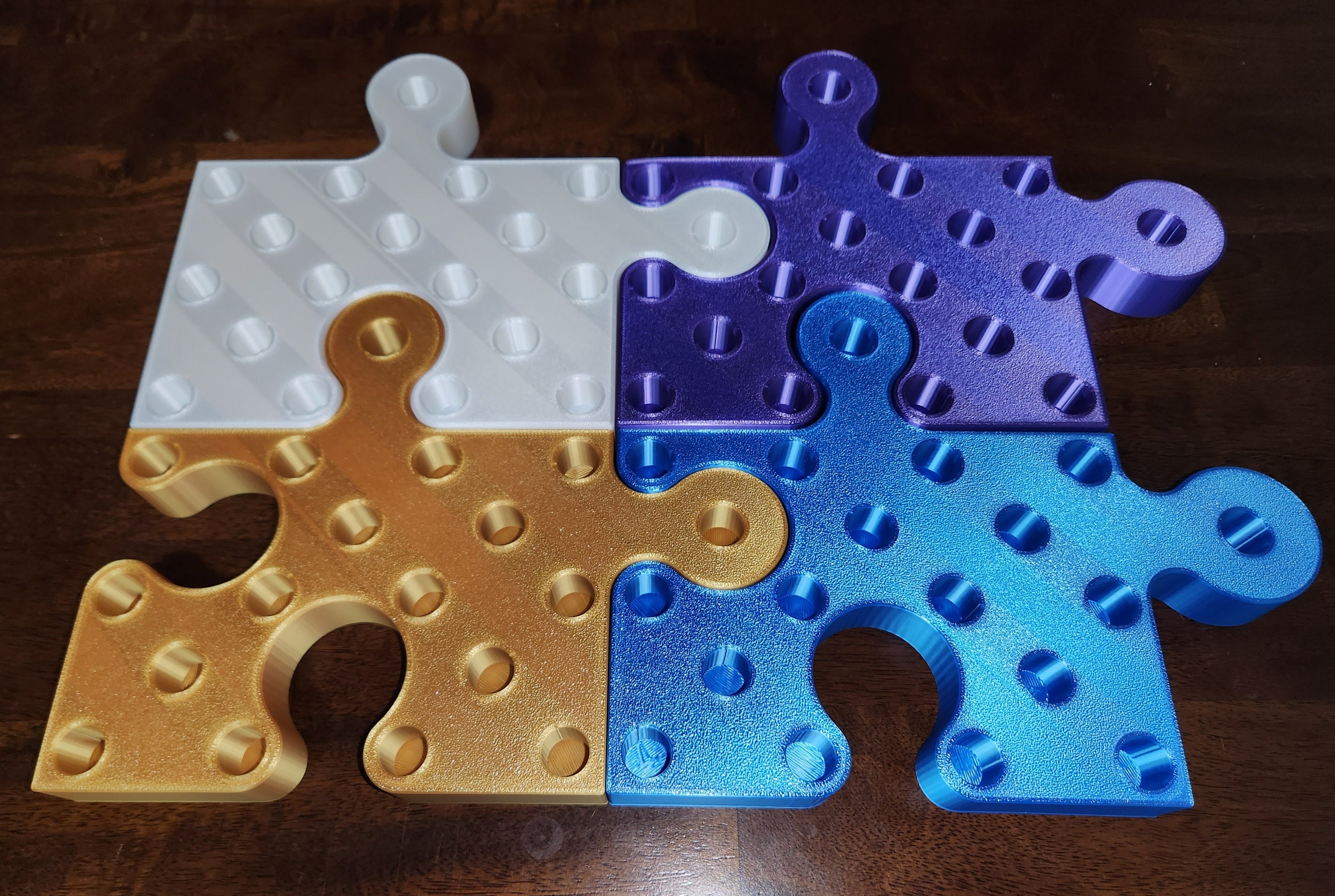 18 Hole Pretzel Rod Stand Puzzle Pieces - Etsy