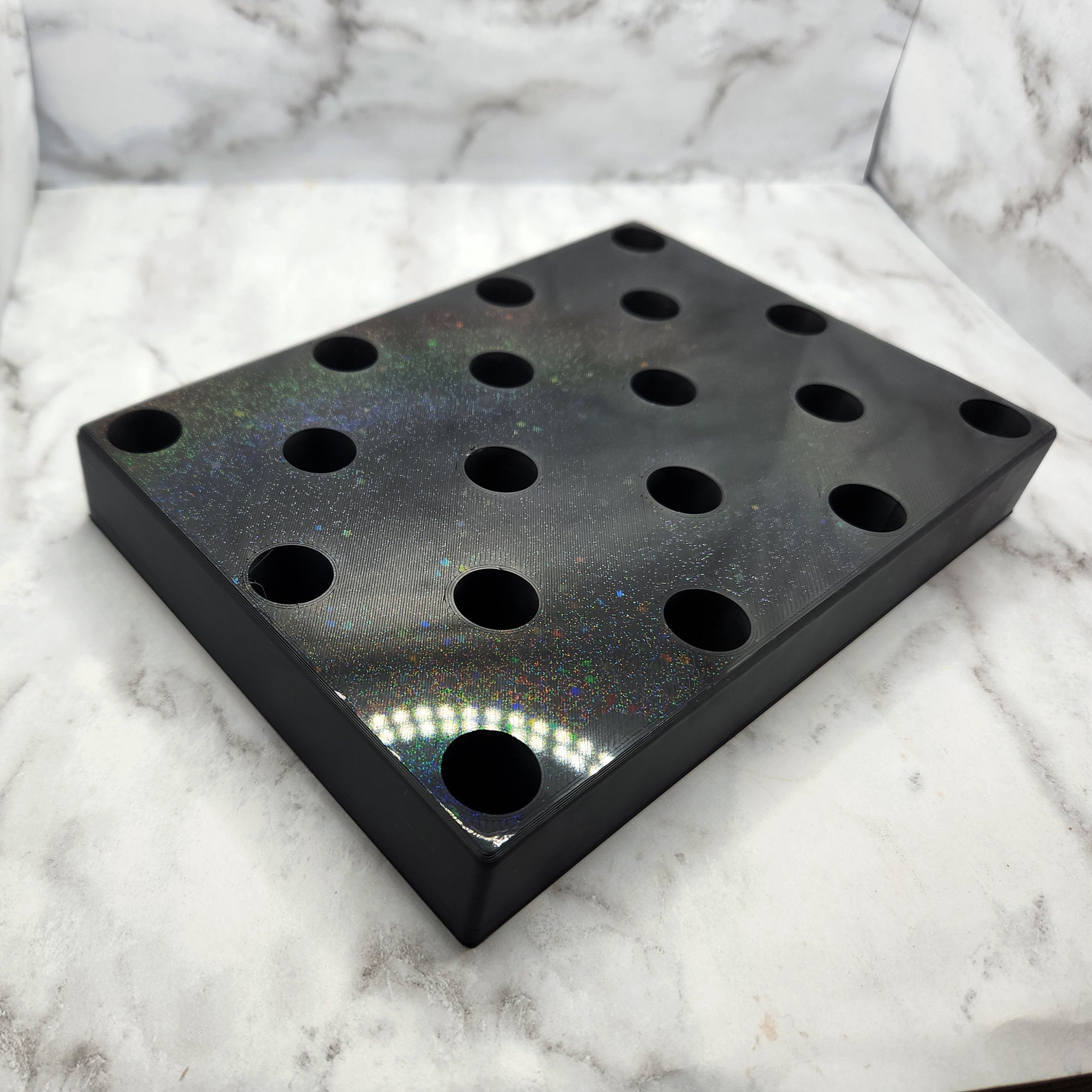 Galaxy 18 Hole Pretzel Rod Stand 3D Printed Dipping Stand Pretzel ...