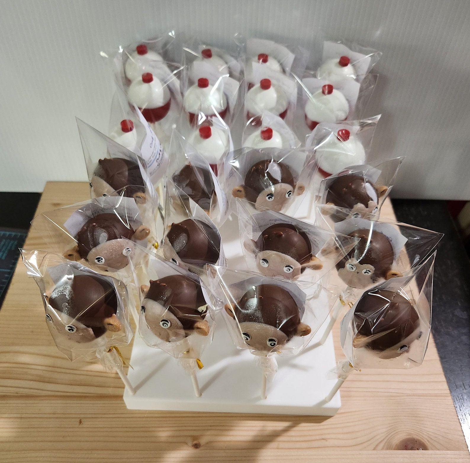 24 Hole Cake Pop Stand Cake Pop Display Treat Display Cake Pop Drying ...