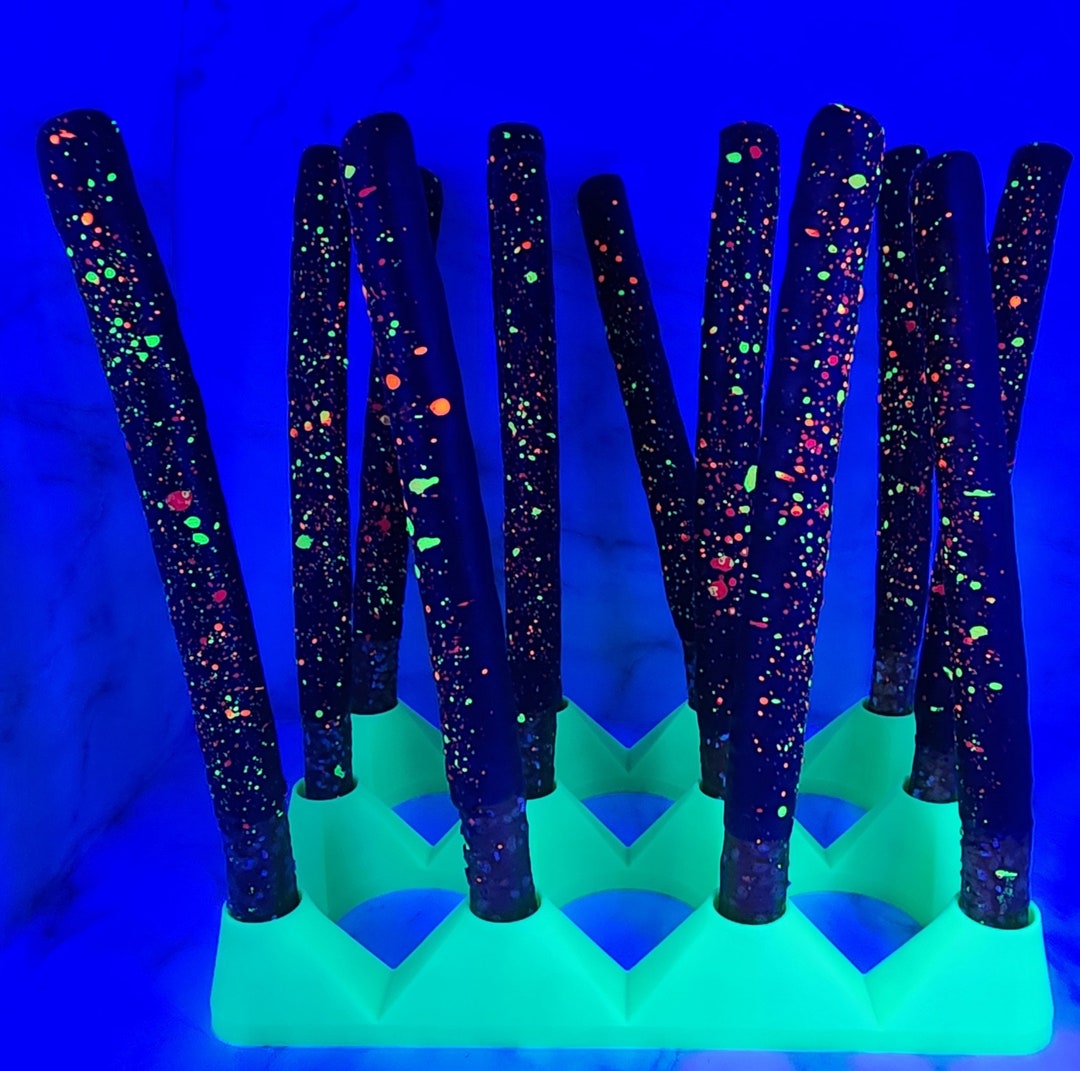 Black Light Activated Pretzel Rod Stand and Cake Pop Stand in Neon ...
