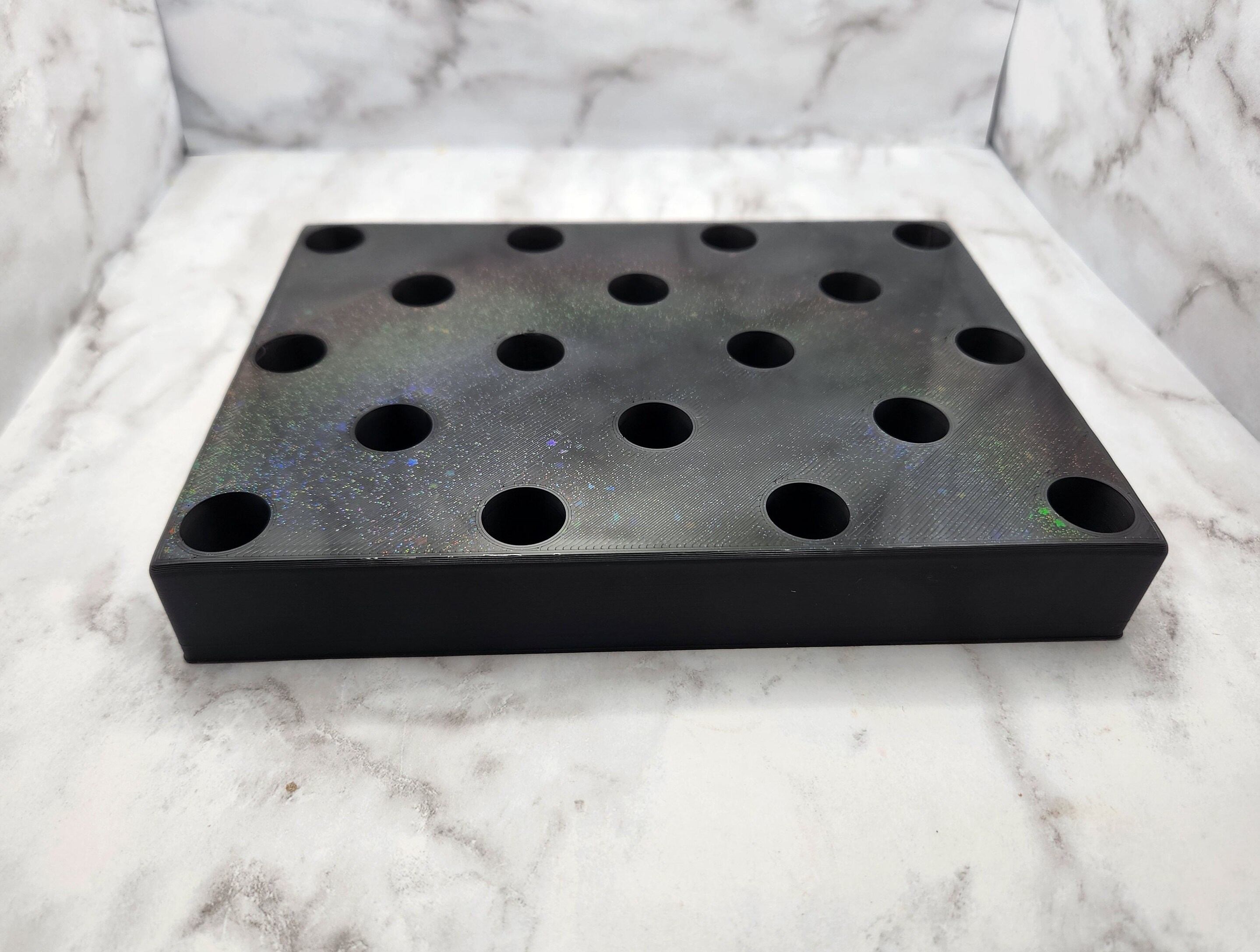 Galaxy 18 Hole Pretzel Rod Stand 3D Printed Dipping Stand Pretzel ...