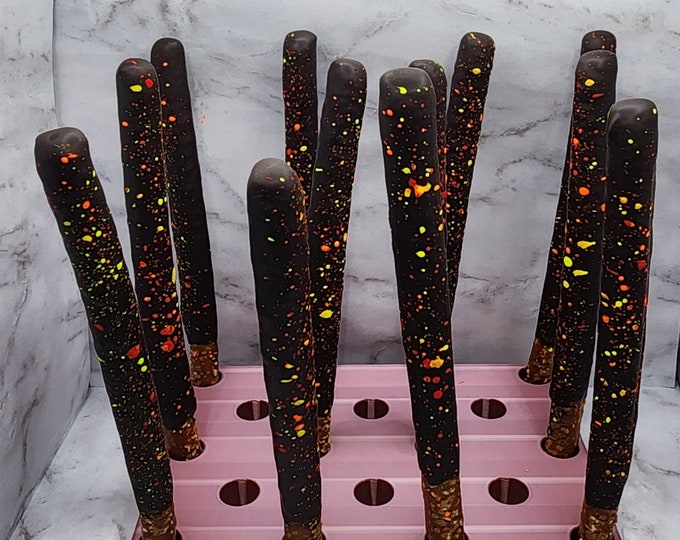 Chocolate Covered Caramel Pretzel Rods – Custom Colors – Baby Shower ...