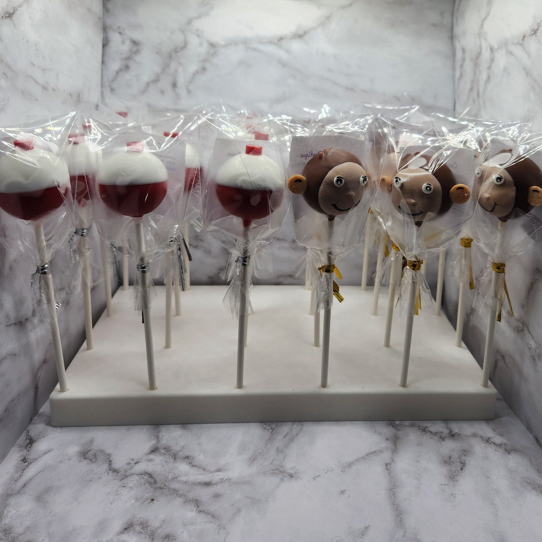 24 Hole Cake Pop Stand Cake Pop Display Treat Display Cake Pop Drying ...