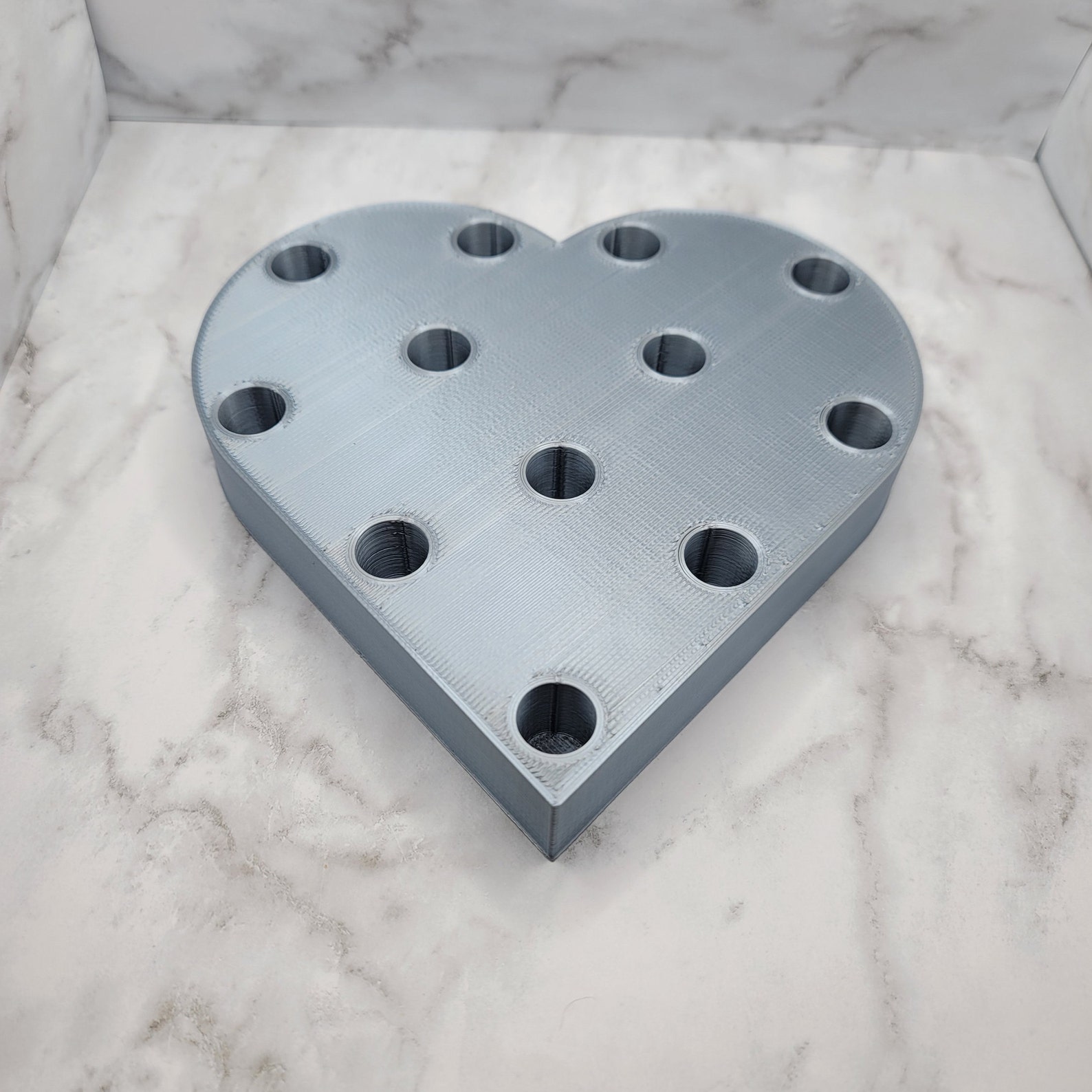 Pretzel Rod Stand 12 Hole Heart Shaped Dessert Table Treat Displays ...