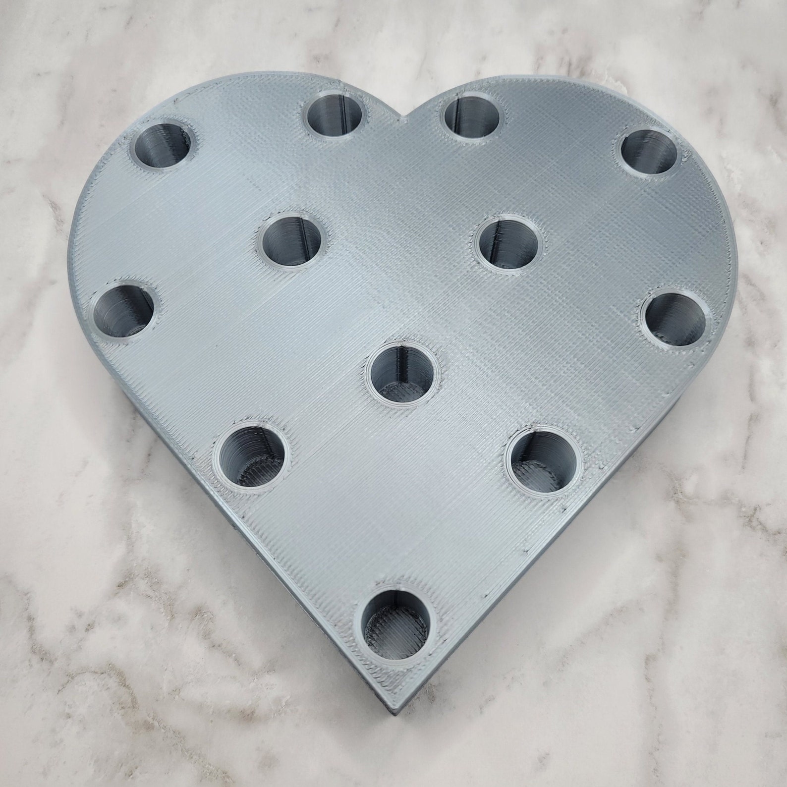 Pretzel Rod Stand 12 Hole Heart Shaped Dessert Table Treat Displays ...