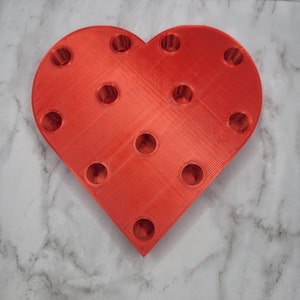 Pretzel Rod Stand 12 Hole Heart Shaped Dessert Table Treat Displays ...