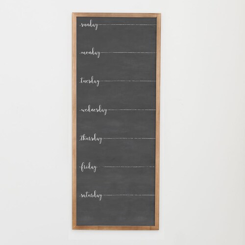 Chalkboard Calendar Dry Erase Calendar Framed Calendar - Etsy