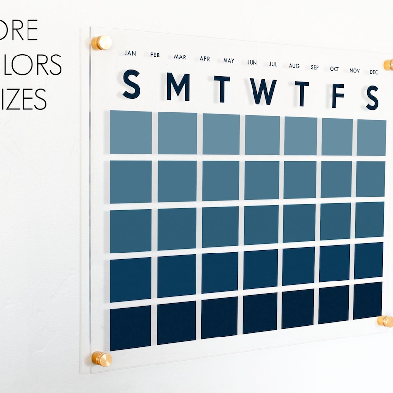 Colorful Calendar - Etsy