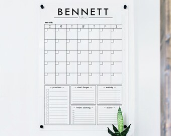 Large Family Calendar | Etsy