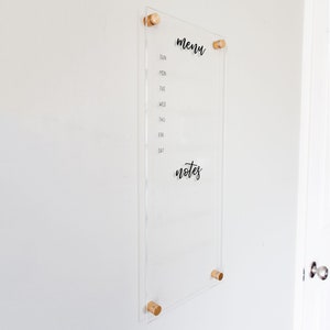 Acrylic dry erase memo board Horizontal or Vertical 2 | Etsy