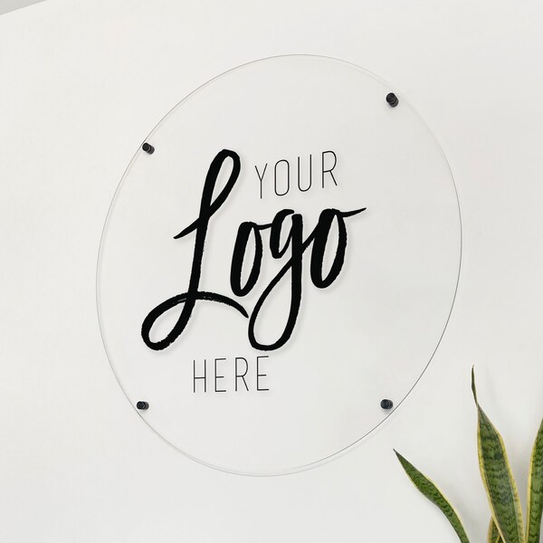 Circle Logo Acrylic - Etsy