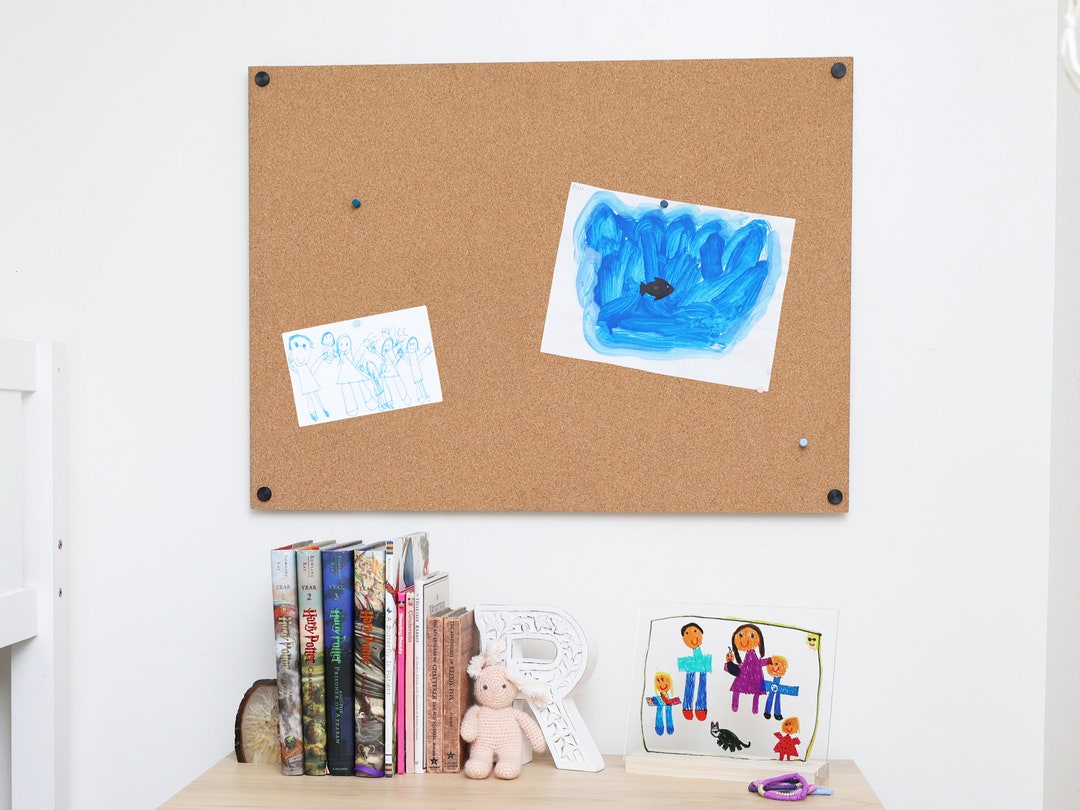 Modern Cork Board Wall Decor for Home or Office Large Cork Bulletin ...