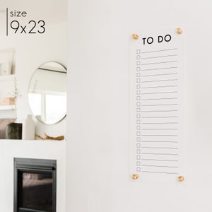 Acrylic To-do List, Dry Erase Checklist, to Do Board, Kid Chore Chart ...