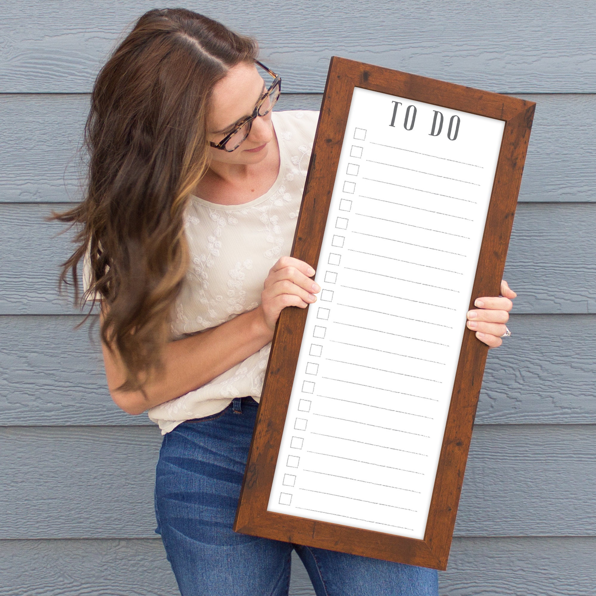 To Do Checklist Whiteboard 9x24 OR 14x36 Dry Erase Framed | Etsy