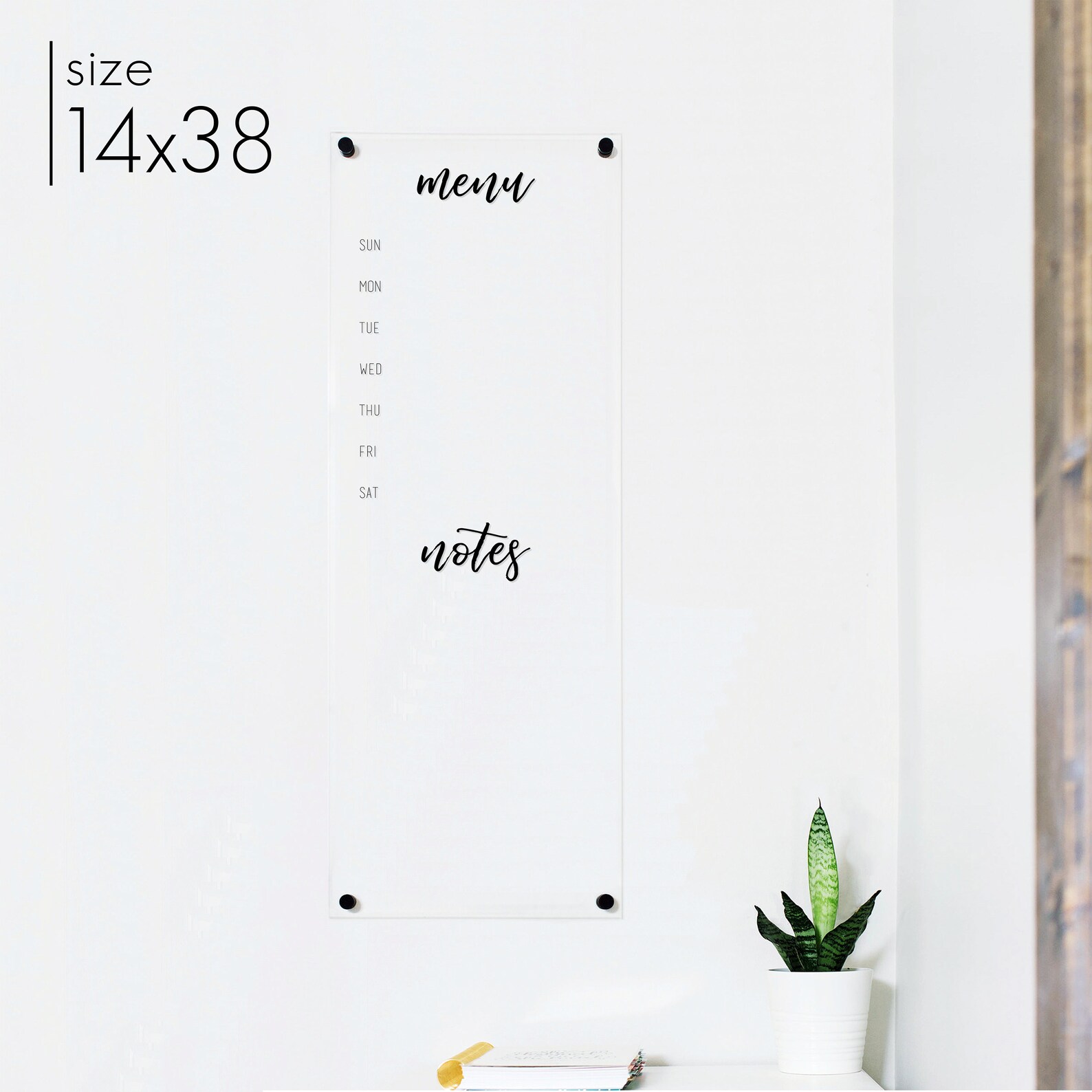 Acrylic Dry Erase Memo Board Horizontal or Vertical 3 - Etsy