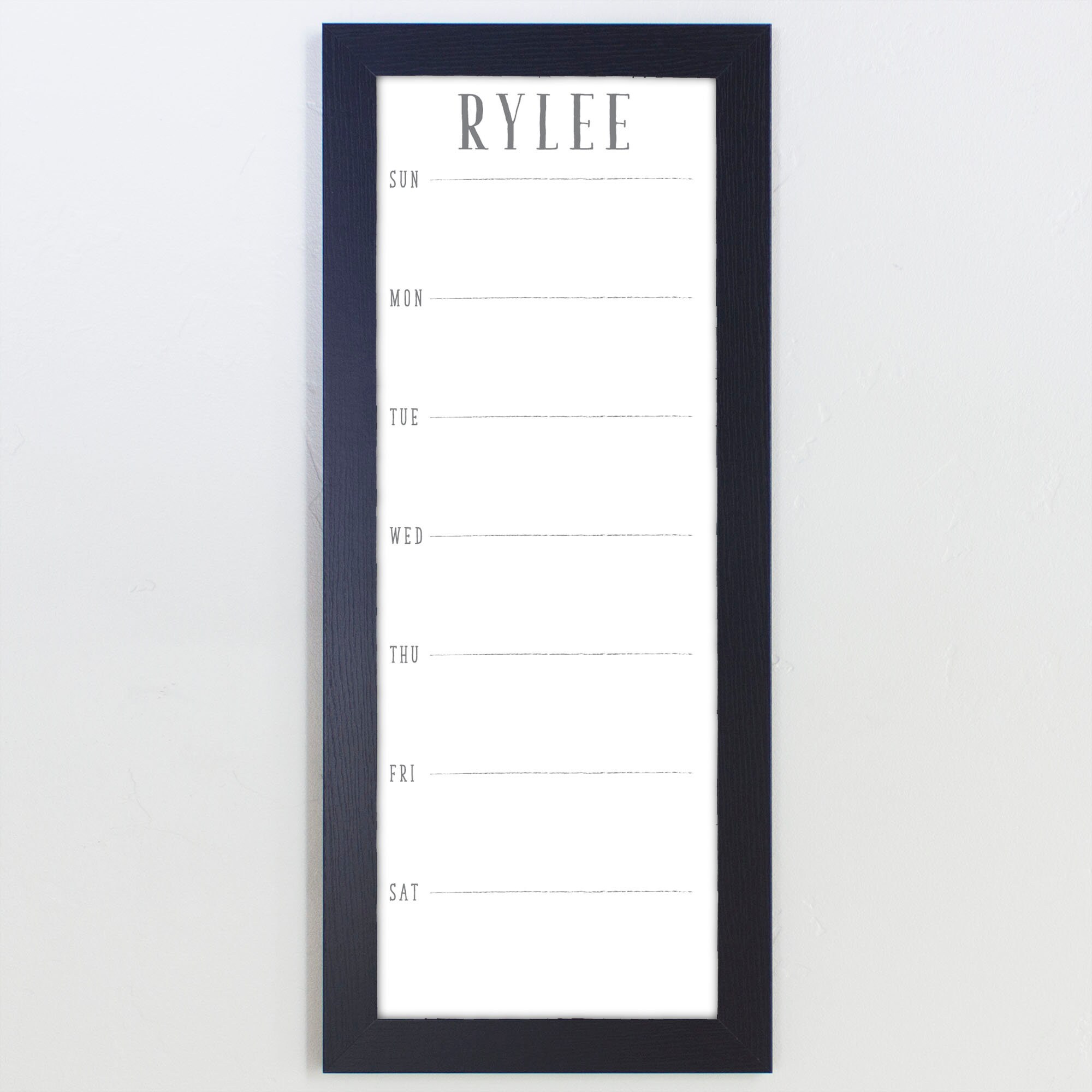 Personalized Weekly Calendar Personalized Weekly Schedule | Etsy