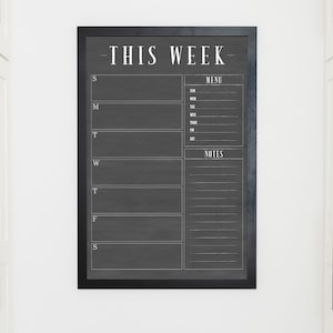 Rustic Large Week Calendar 24x36 Weekly Planner Weekly - Etsy