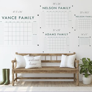 Personalized Jade Green Acrylic Calendar for Wall Clear - Etsy